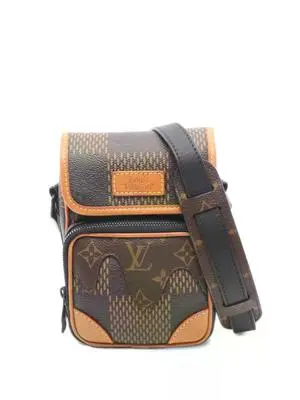 LOUIS VUITTON X Nigo 2020 Giant Amazon Damier Ebene Cross Body Bag - Brown