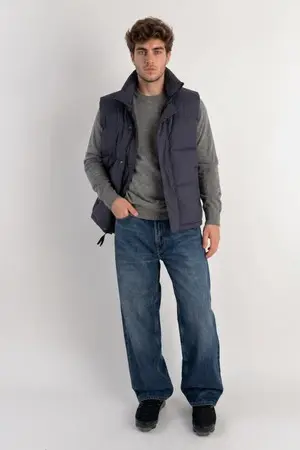OROLAY Puff-o® Down Puffer Vest - Navy