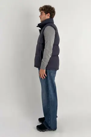 OROLAY Puff-o® Down Puffer Vest - Navy