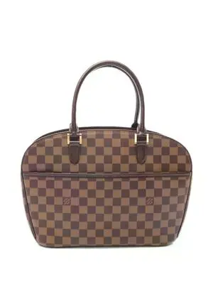 LOUIS VUITTON 2002 Saria Horizontal Damier Ebène Tote Bag