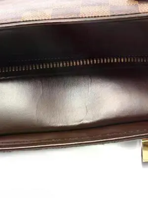 LOUIS VUITTON 2002 Saria Horizontal Damier Ebène Tote Bag