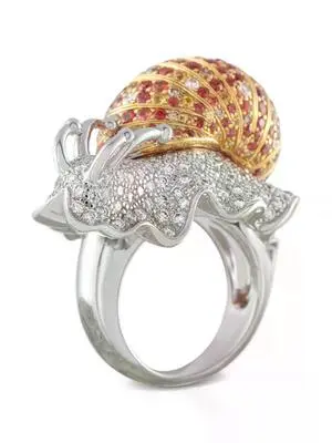 Boucheron Diamond And Sapphire Snail Ring