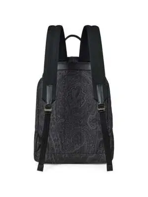 Etro Nylon Backpack With Arnica Pattern