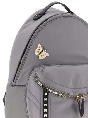 Valentino Garavani Stud Up' Grey Backpack