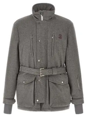 Brunello Cucinelli Grey 'mountain' Saharan - Gray
