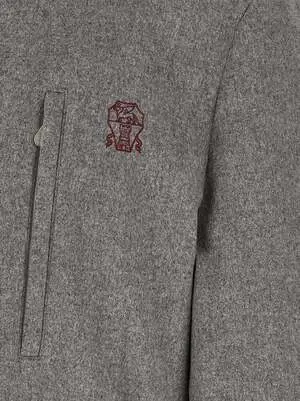 Brunello Cucinelli Grey 'mountain' Saharan