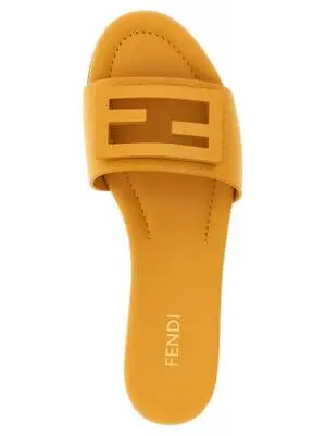 Fendi Tube' Slides - Yellow