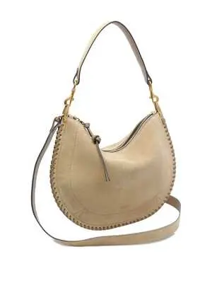 Isabel Marant Étoile Marant Oskan Shoulder Bag In Soft Suede With Zip Closure
