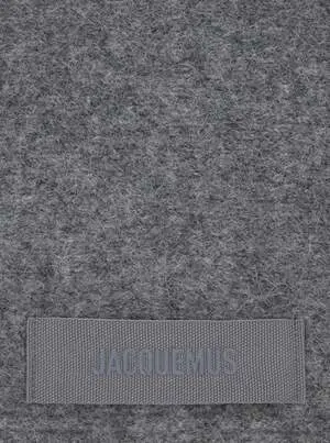 Jacquemus Le Chale Gros Grain Is A Scarf Made Of Alpaca And Merino Wool - Gray