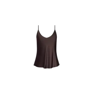 L'AGENCE Lexi Silk Camisole - Dark Espresso