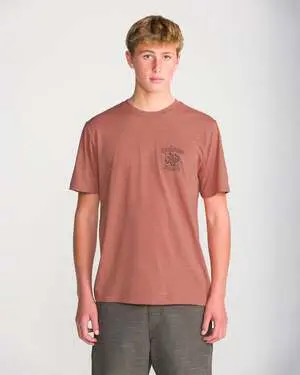 Volcom Flash Short Sleeve Tee - Rust