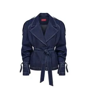 MANDRAGORA Oversized Cotton Trench Coat Arney Dark Navy - Blue