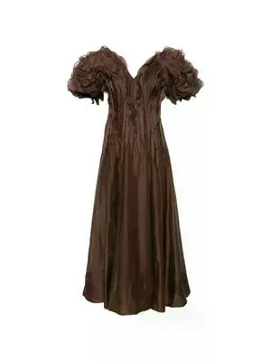 Aje Seraphina Midi Dress - Brown
