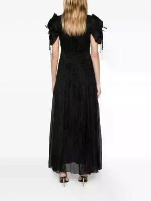 Aje Hazel Embellished Pleated Maxi Dress