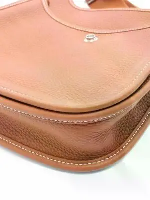 Hermès 2025 23 Evelyne Clemence Leather Shoulder Bag - Brown