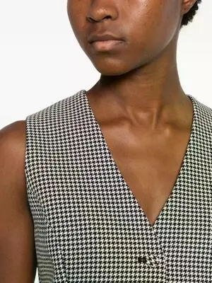 STYLAND Houndstooth-pattern Waistcoat