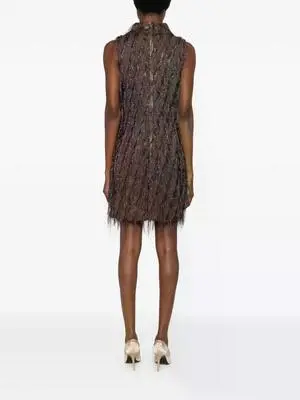 RAME Fringe-trimmed Sleeveless Midi Dress