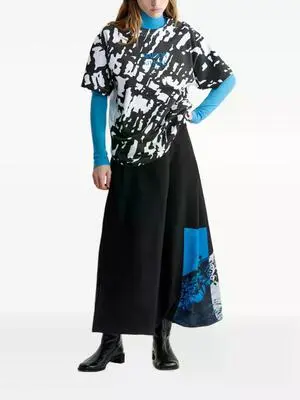 Maison Kitsuné Polarized Mountains A-line Maxi Skirt