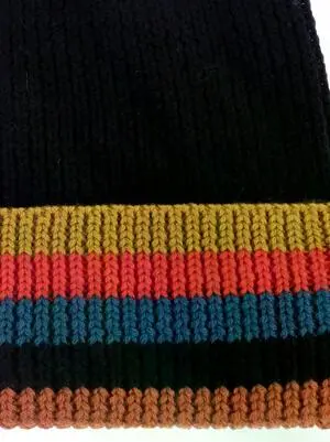 Paul Smith Artistic Stripe Wool Beanie Hat