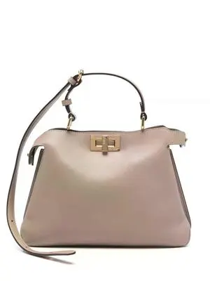 Fendi Small Peekaboo Soft Tote Bag - Neutrals