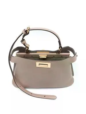 Fendi Small Peekaboo Soft Tote Bag - Neutrals