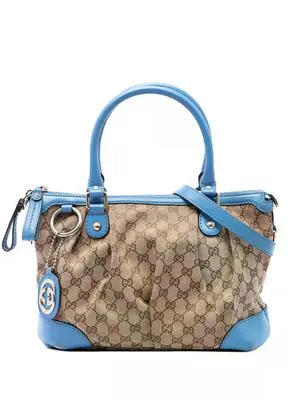 Gucci 2016-2026 Gg Canvas Sukey Satchel - Blue