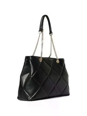TWINSET Quilted-leather Tote Bag - Black