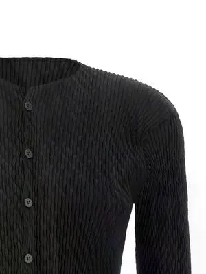 Issey Miyake Rhombus Pleats Button-up Cardigan