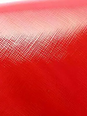 Prada 2000s Saffiano Vernic Shoulder Bag - Red