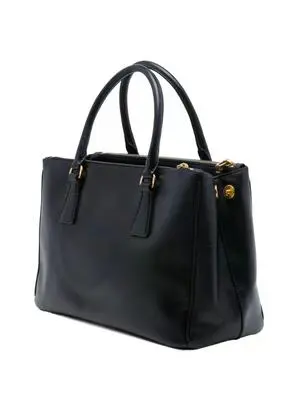 Prada 2000-2013 Small Saffiano Lux Galleria Double Zip Satchel