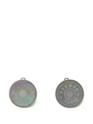 Hermès 2000s Serie Shell Earrings - Silver