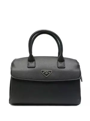 MARC ELLIS Logo-plaque Top-handle Tote Bag - Black
