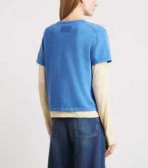 Guest In Residence Cotton-cashmere Layer T-shirt