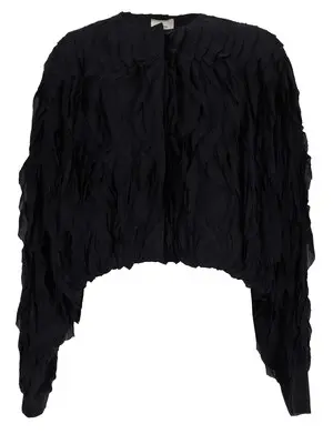 ALYSI Bomber Con Rouches - Blue
