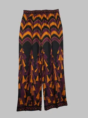 Emilio Pucci Pantalone In Seta Stampa Baiadera