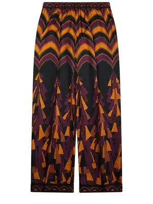 Emilio Pucci Pantalone In Seta Stampa Baiadera