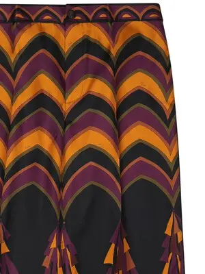 Emilio Pucci Pantalone In Seta Stampa Baiadera