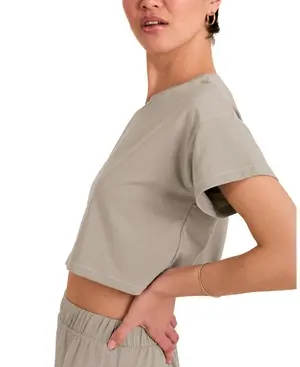 ARID BLAYNE Crop Tee - Stone