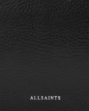 ALLSAINTS Marlo Leather Tote - Black/silver