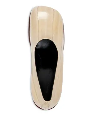 Proenza Schouler Esme Eel Leather Block Heel Pumps