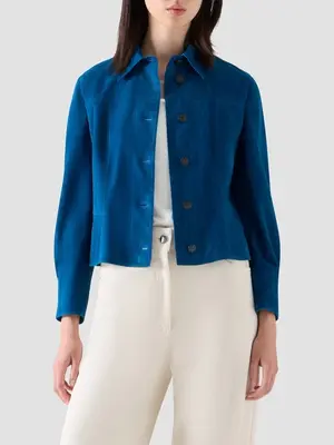 Akris Suede Crop Jacket