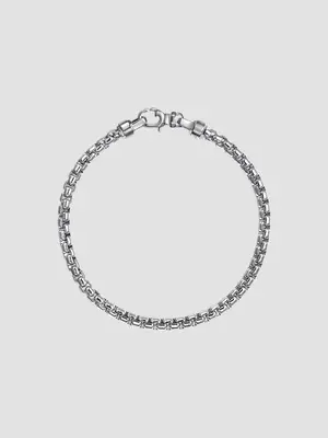 GABRIEL & CO Classic Sterling Box Chain Bracelet - Silver