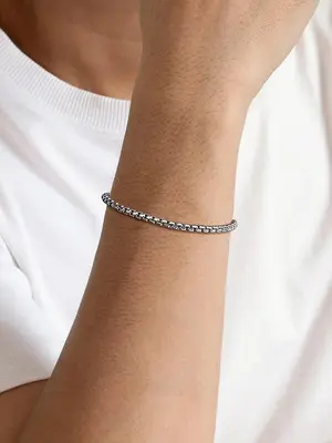 GABRIEL & CO Classic Sterling Box Chain Bracelet