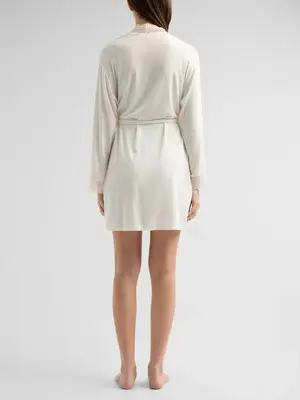 Eberjey Lara Lace-trimmed Robe