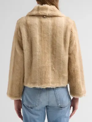 Apparis Elis Shaved Faux-mink Fur Coat