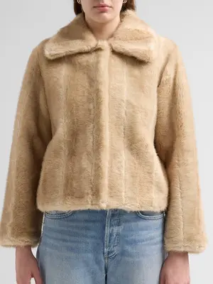 Apparis Elis Shaved Faux-mink Fur Coat
