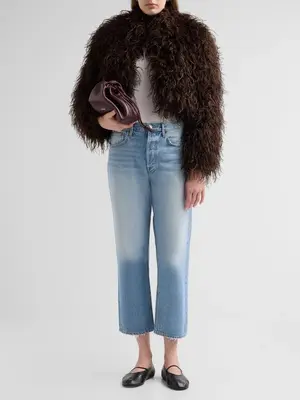 Apparis Ginette Faux-mongolian Fur Short Jacket