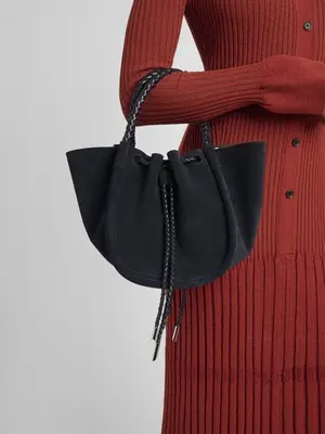 Proenza Schouler Small Suede Ruched Tote Bag