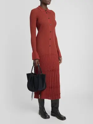 Proenza Schouler Small Suede Ruched Tote Bag