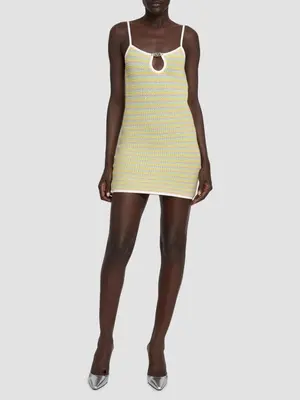 Casablanca Bourgeois Stripe Mini Dress